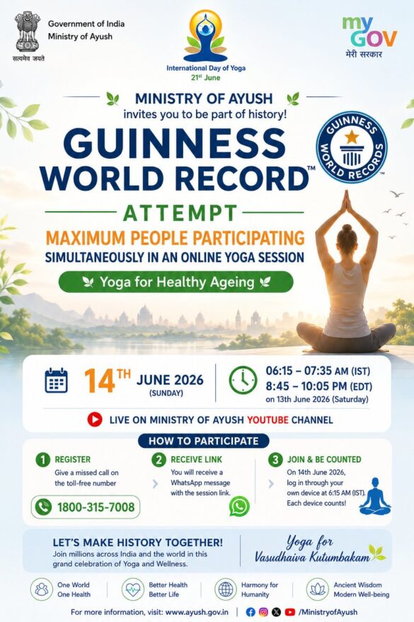 World Record Push Marks Yoga Day - South Asian Herald